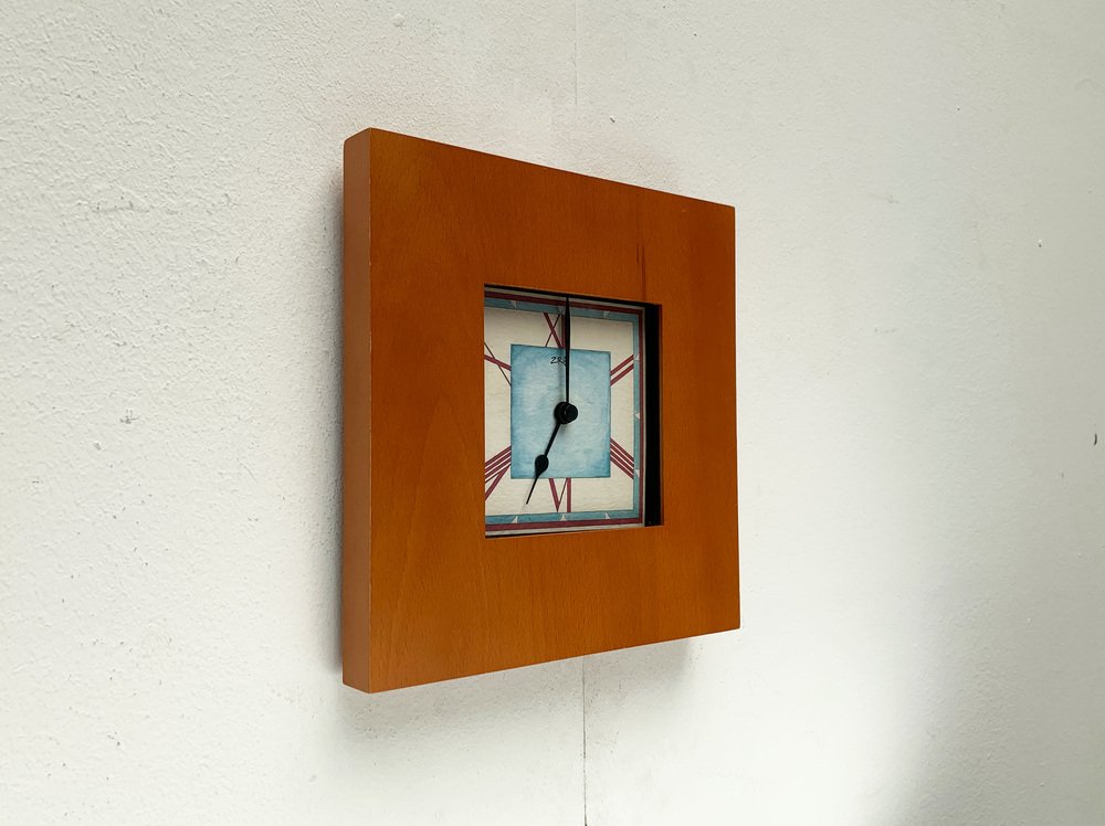 Postmodern English Wall Clock from Ziro, 1980s for sale at Pamono