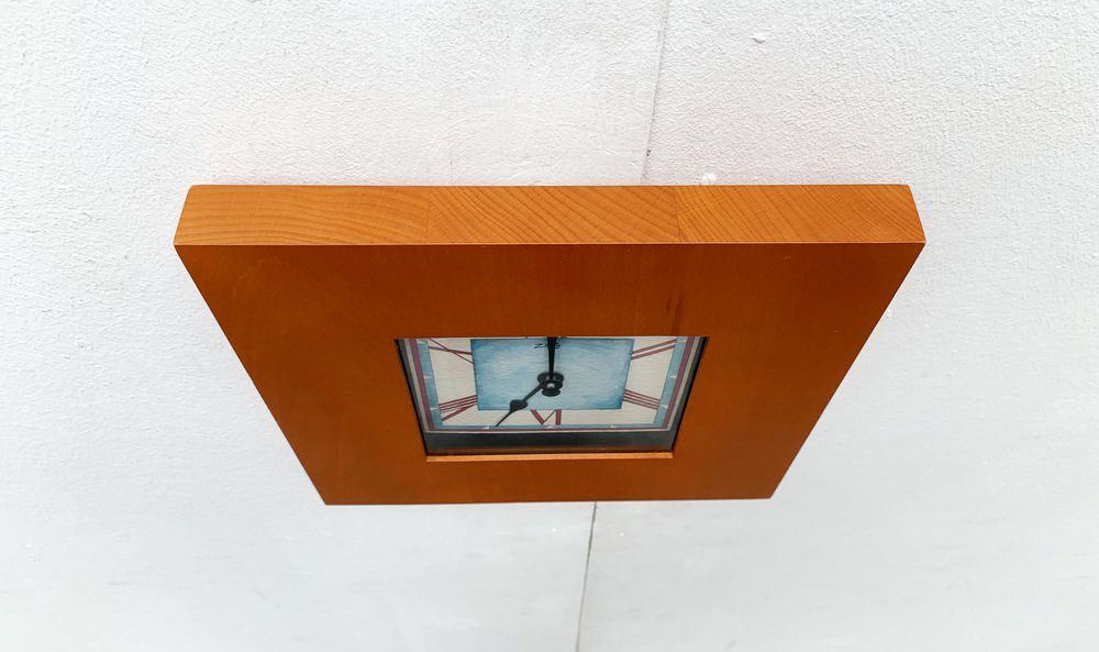 Postmodern English Wall Clock from Ziro, 1980s for sale at Pamono