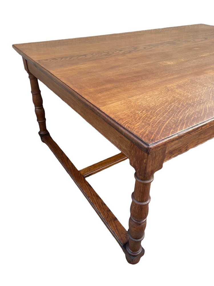 Antique French Embassy Oak Table for sale at Pamono