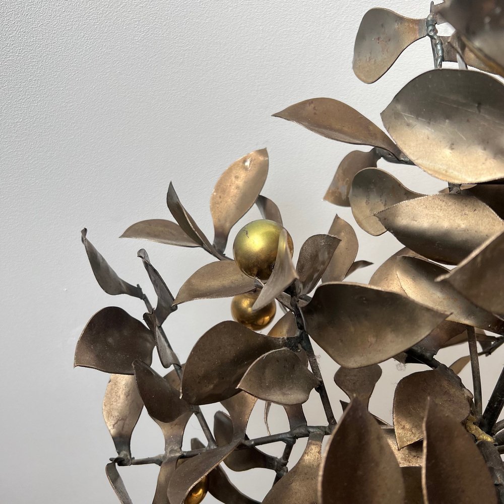 Mid-Century Blacksmith Steel Decorative Trees, Set of 2 for sale at Pamono