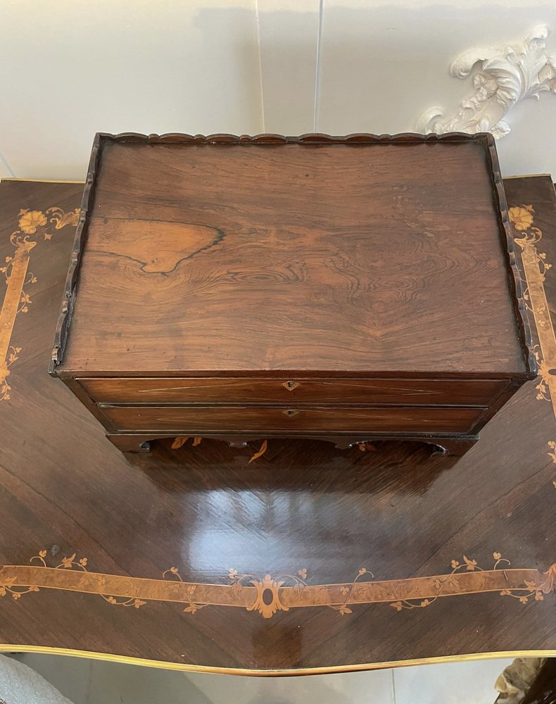 Antique Victorian Rosewood Writing Box for sale at Pamono