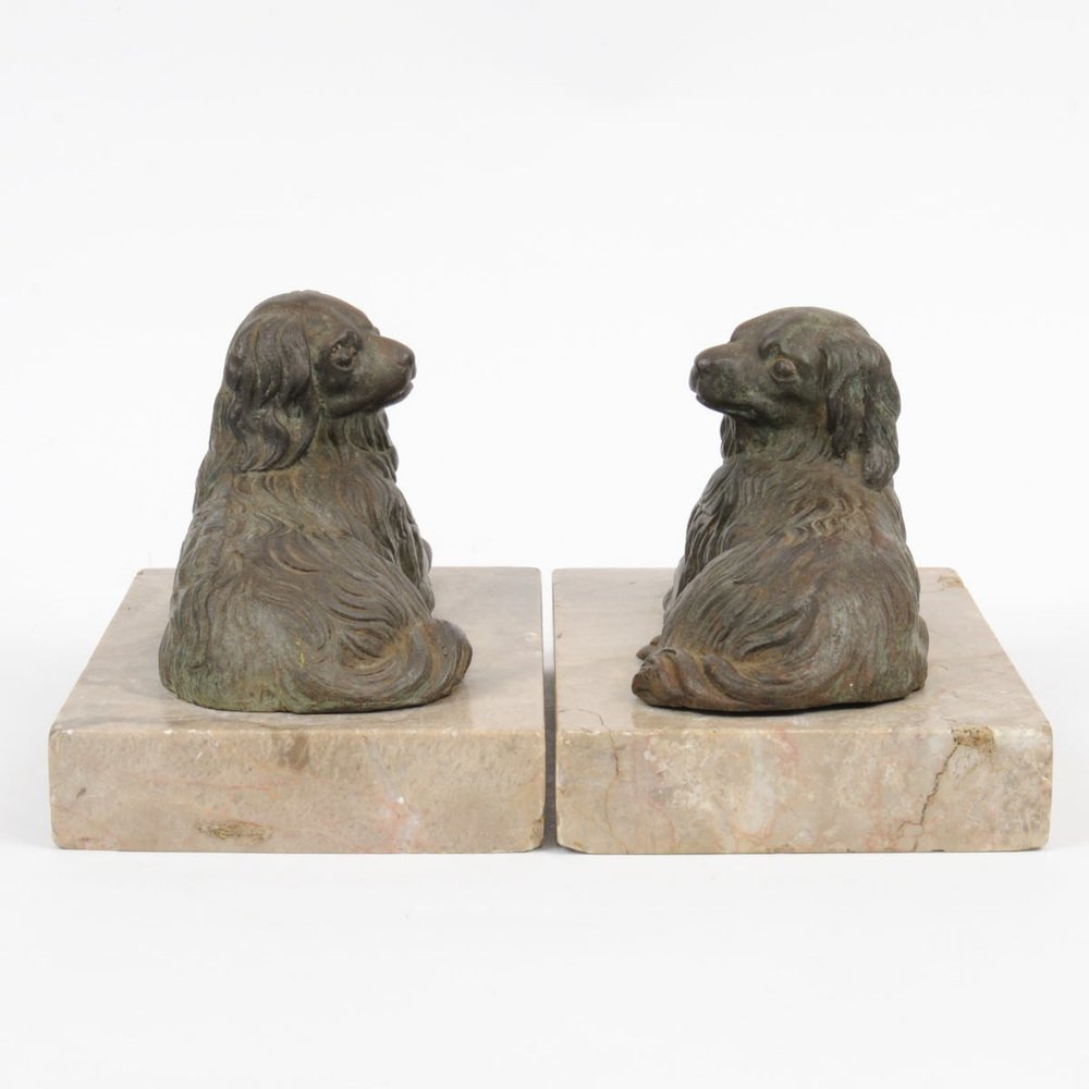 Antique Cast Iron Dog Figures, Set of 2 for sale at Pamono
