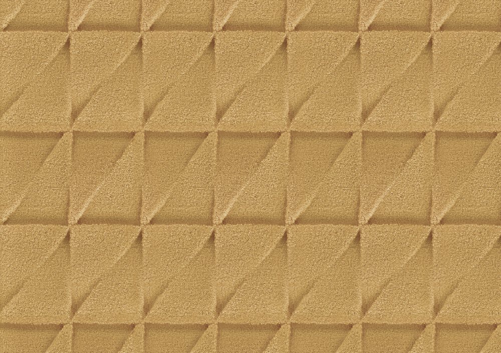 Natural Triangle Textured Rug from Marqqa for sale at Pamono