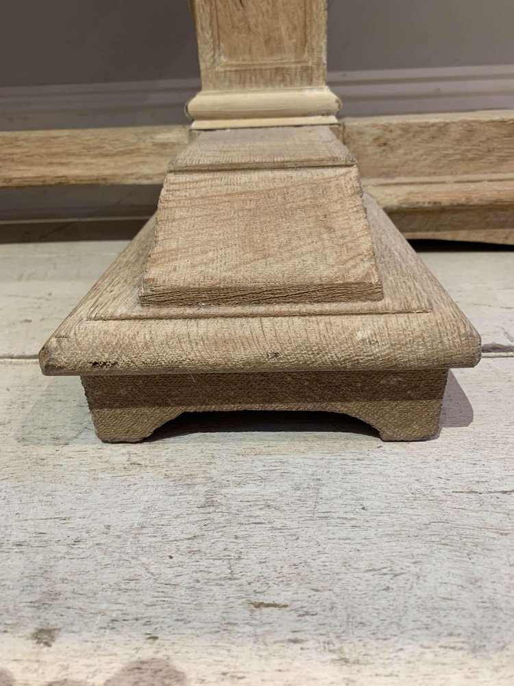 Oak Refectory Table with Decorative Gothic Base, 1920s for sale at Pamono