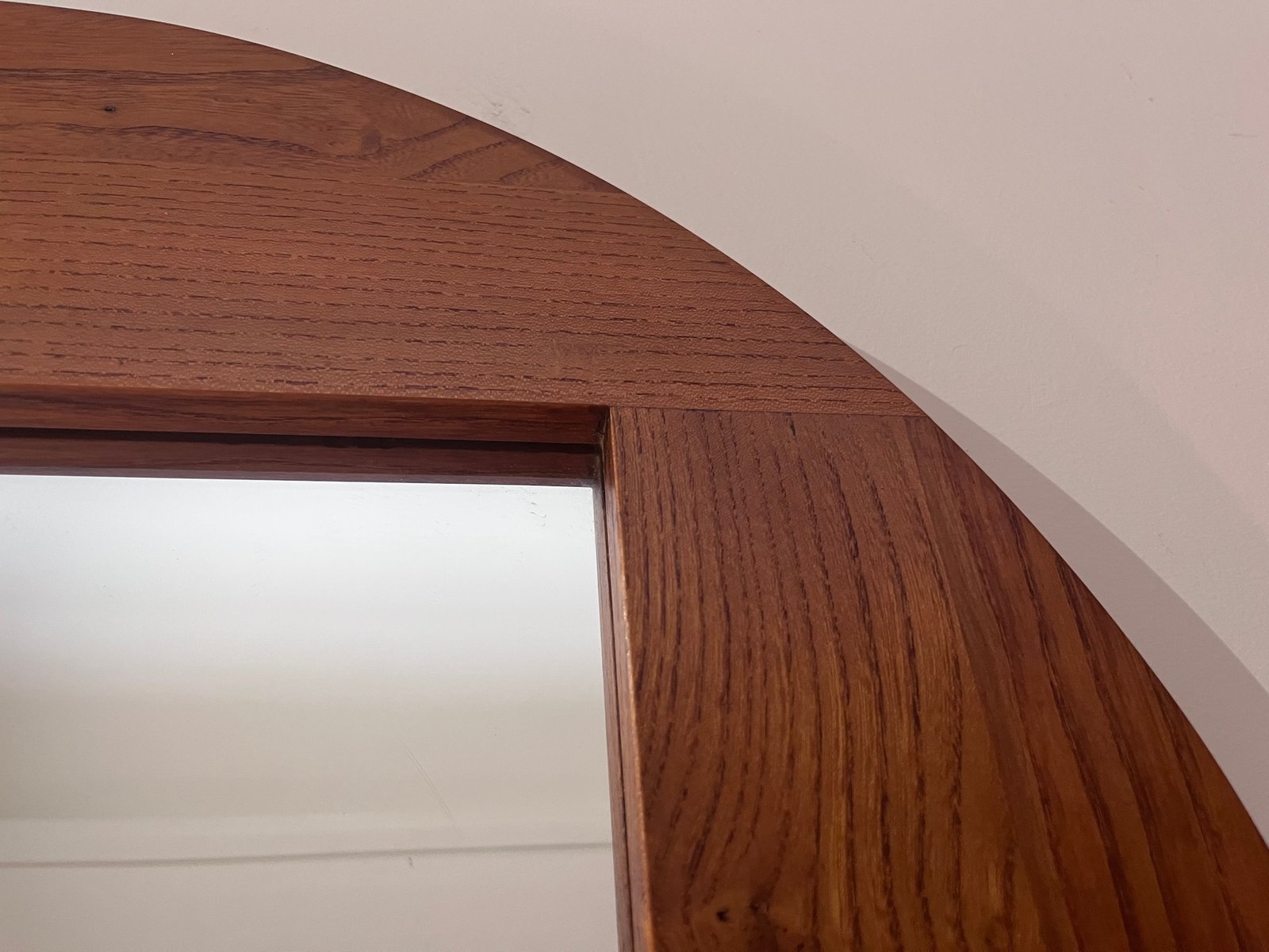 Large Elm Mirror, 1970s for sale at Pamono