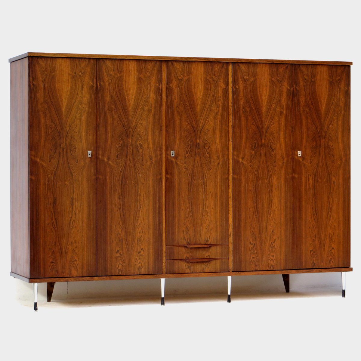 Mid-Century Modern Wardrobe in Rosewood for sale at Pamono