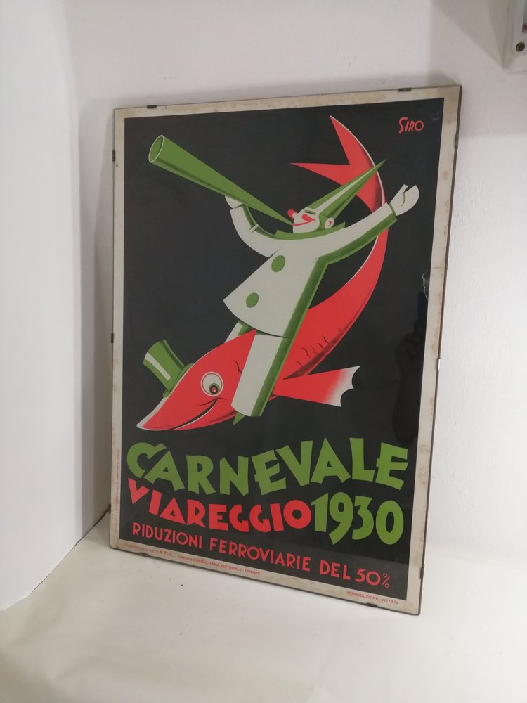 Manifesto Carnevale di Viareggio Poster by Siro a.p.e. Florence, Italy ...