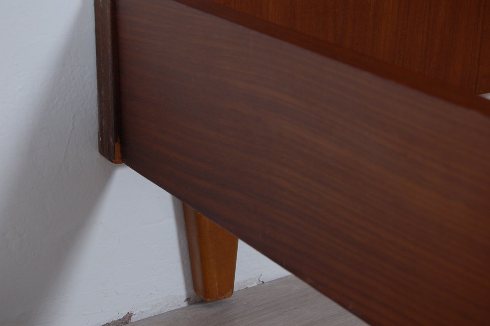 Set of Single Bed Structure with Bedside Table, 1950s for sale at Pamono