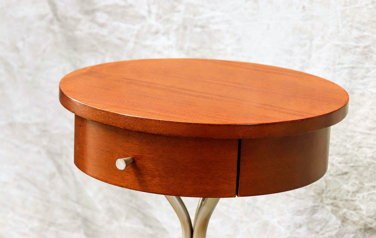 Auxiliary Table in Cherry and Steel for sale at Pamono