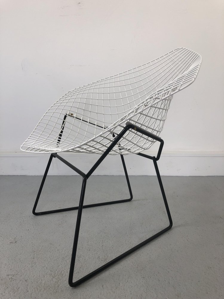 Vintage Diamond 421 Lounge Chair attributed to Harry Bertoia for Knoll ...