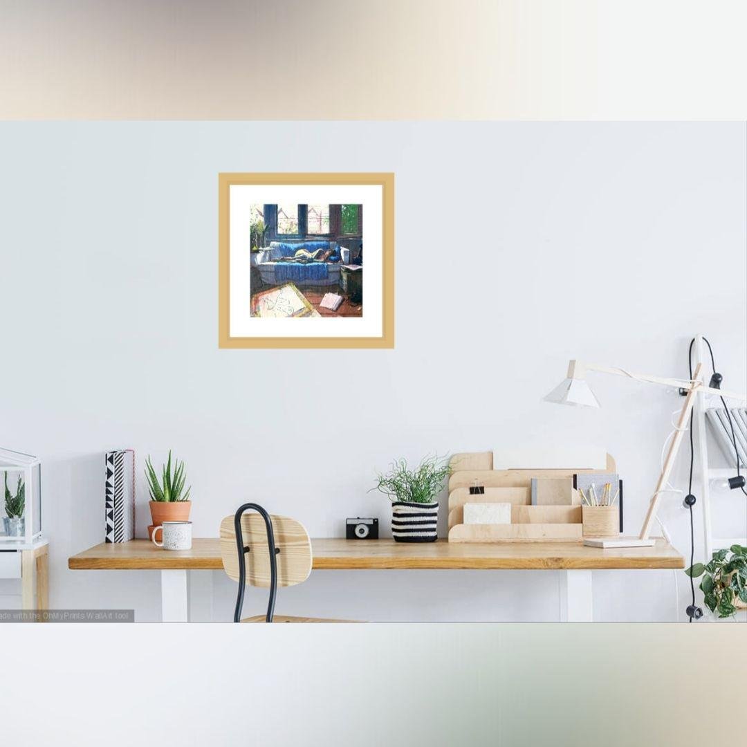 Toby Mulligan, The Couch, 2020, Acryl auf Karton bei Pamono kaufen