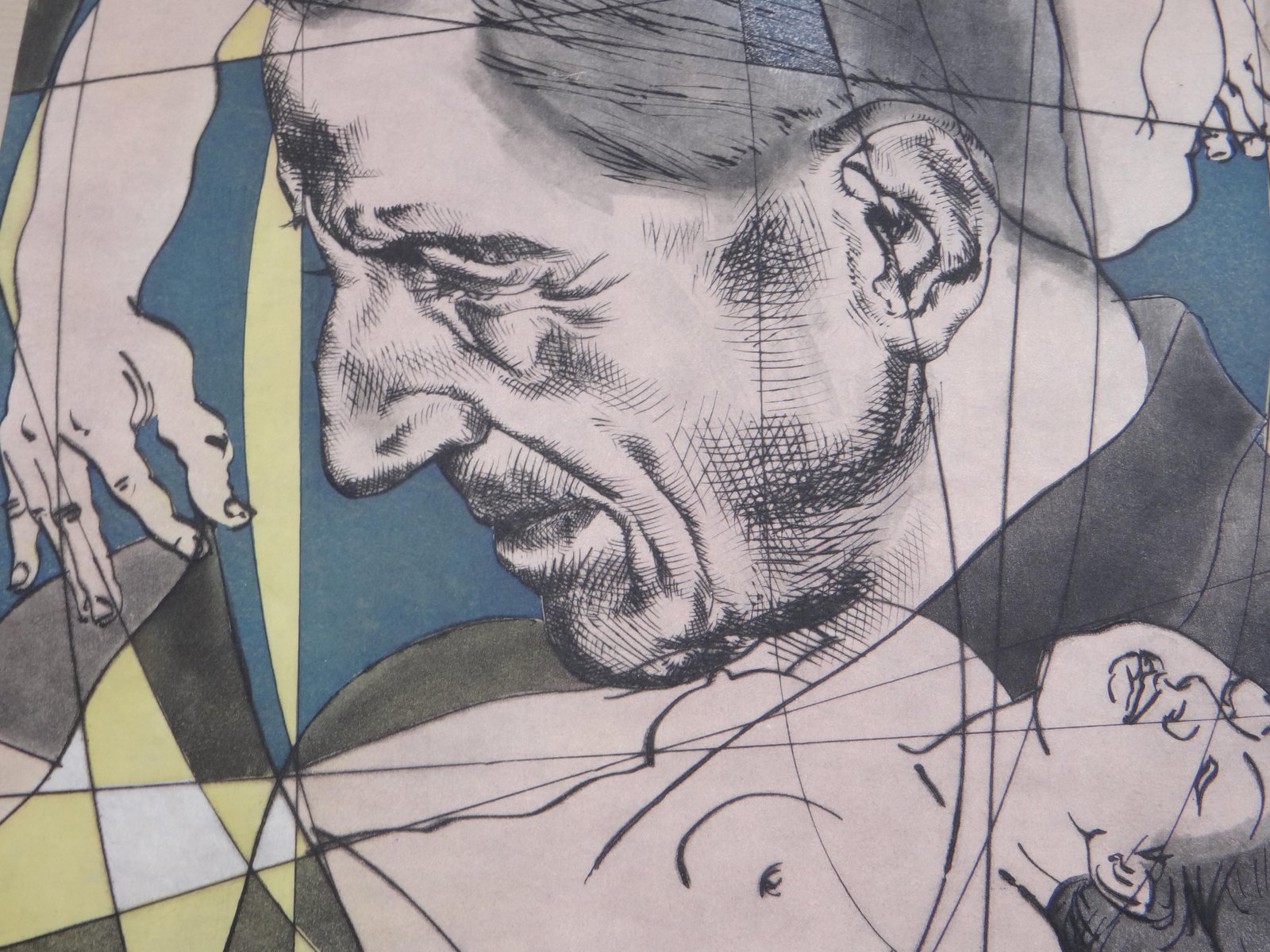 Hans Erni, Martin Bodmer, 1973, Etching for sale at Pamono