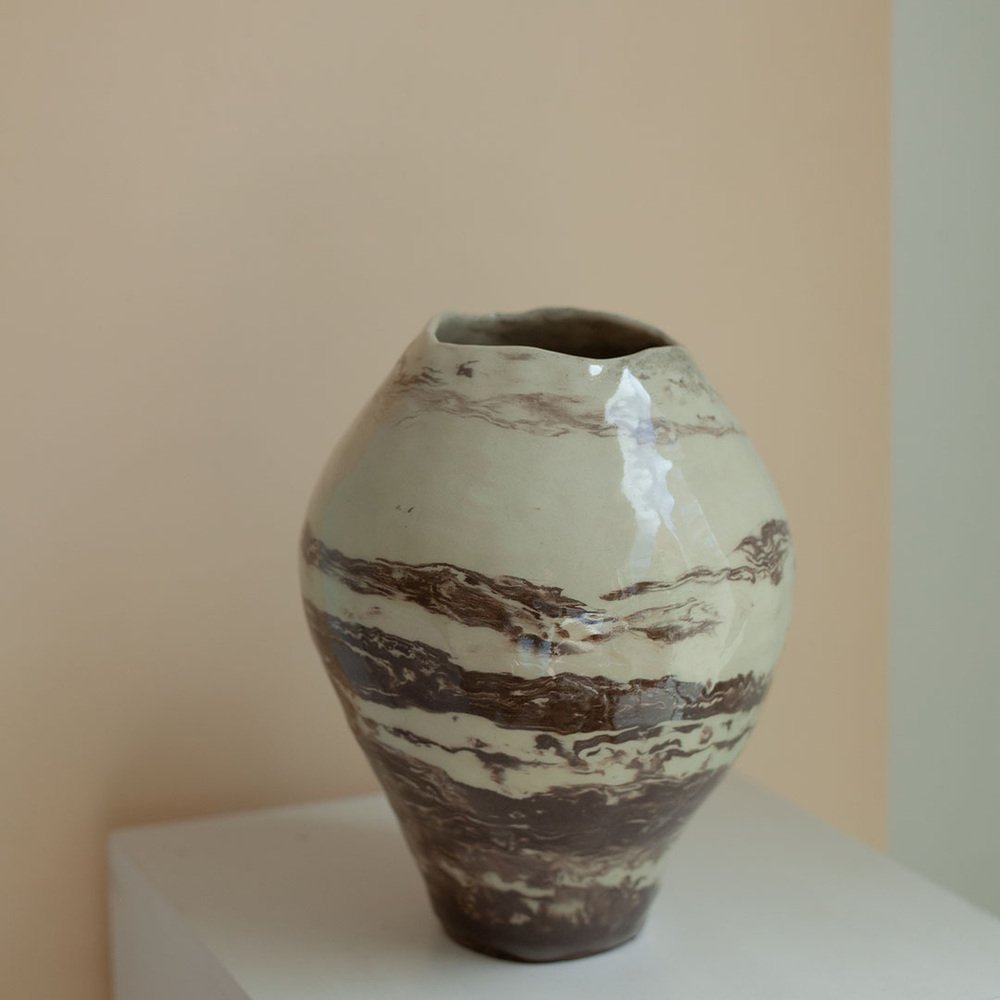 Marble Vase by Anna Grahn for sale at Pamono