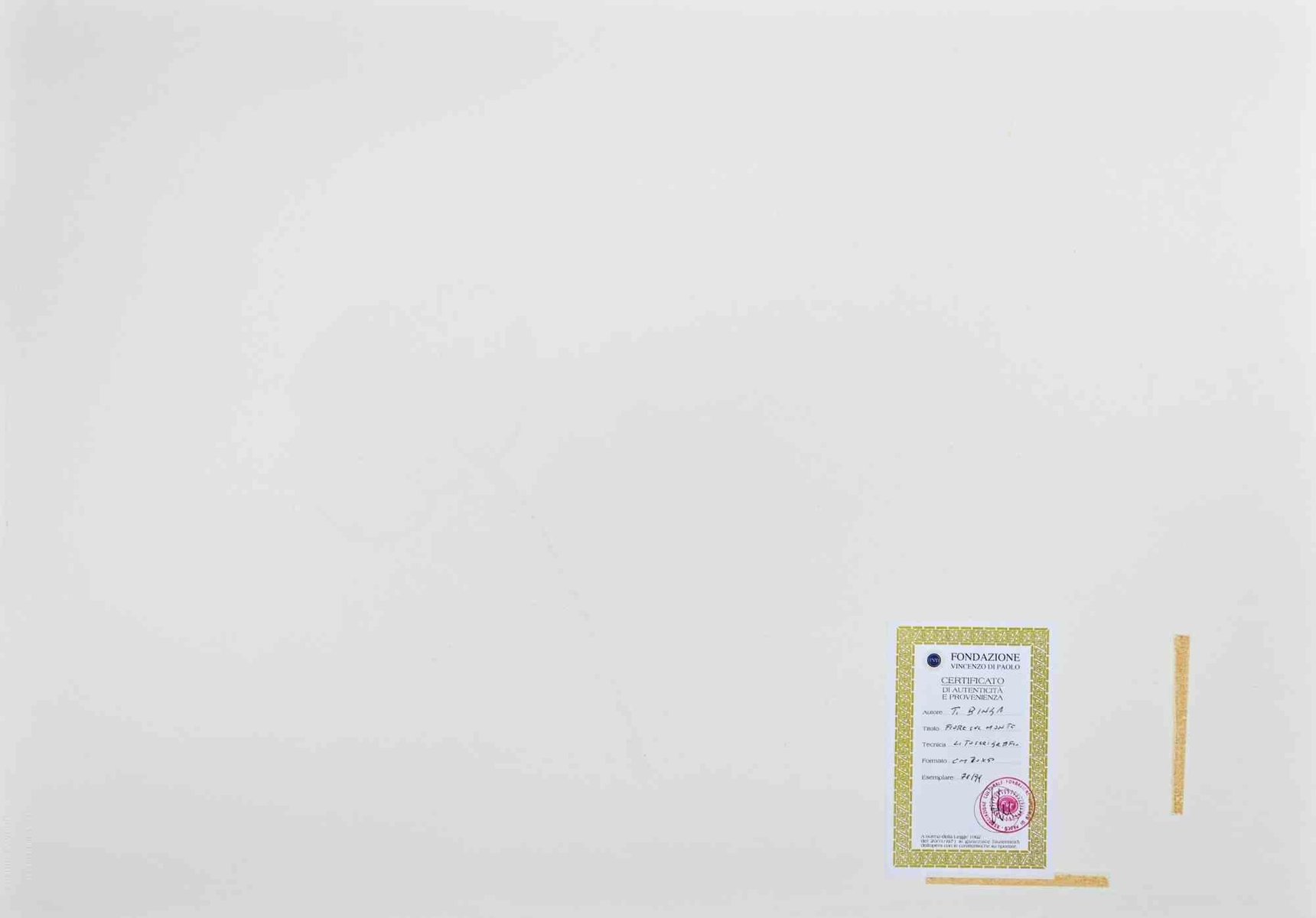 Tomaso Binga, Flower, Litografía original, década de 2000 en venta en ...