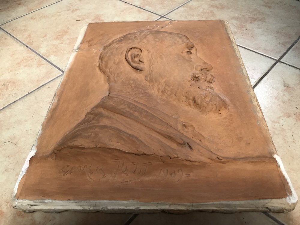 Flat Teracotta Clay Wall Sculpture by Georges Petit, 1909 for sale at ...