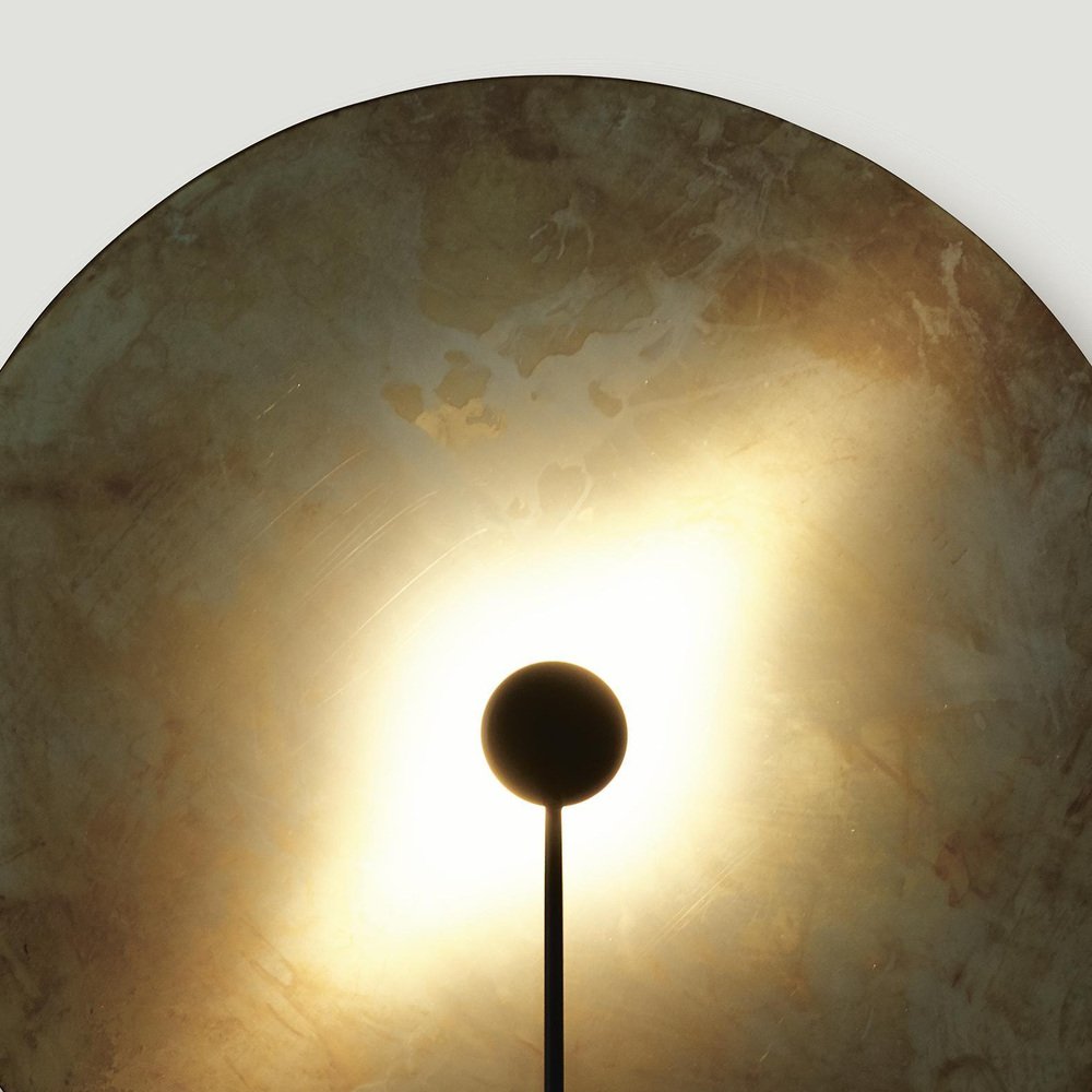Extra Large Brass Sol Wall Lamp by Sami Kallio for Konsthantverk for ...