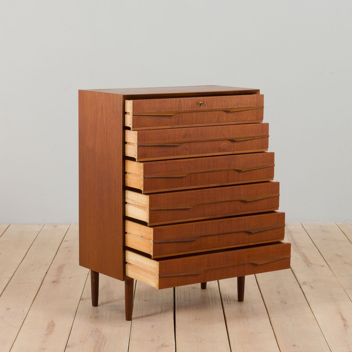 Mid-Century Teak Dresser in Style of Trekanten, Denmark, 1960s for sale ...