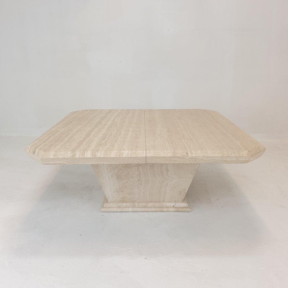 Italian Travertine Bar Table, 1980s for sale at Pamono