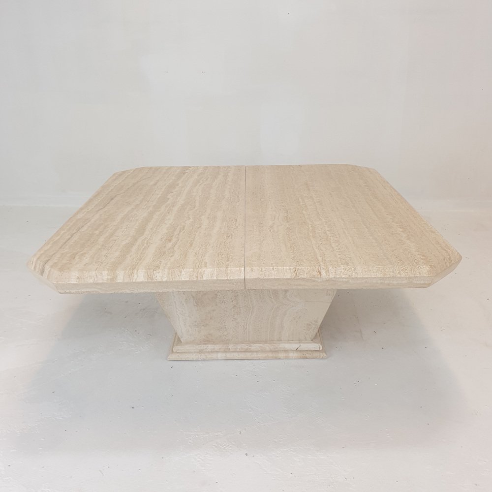 Italian Travertine Bar Table, 1980s for sale at Pamono