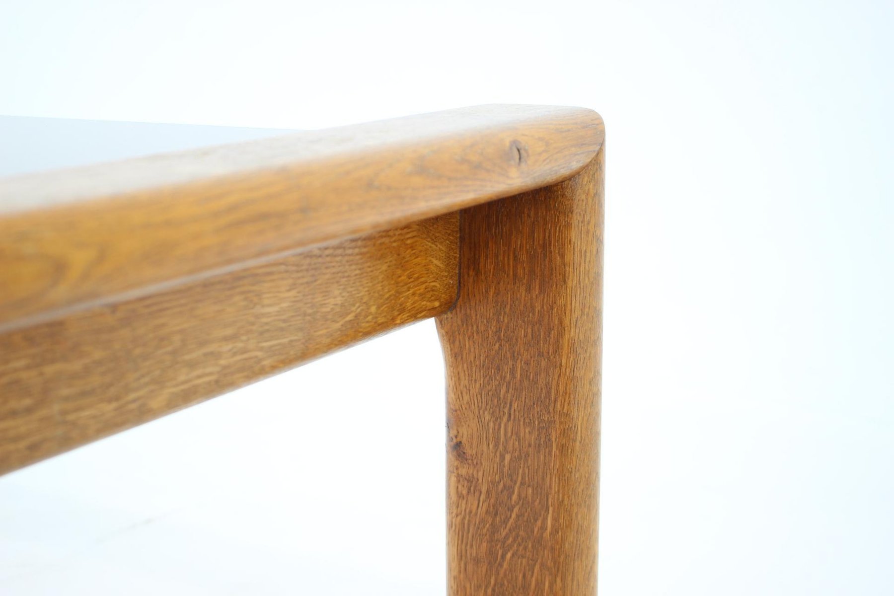 Oak and Glass Coffee Table, Finland, 1960s for sale at Pamono