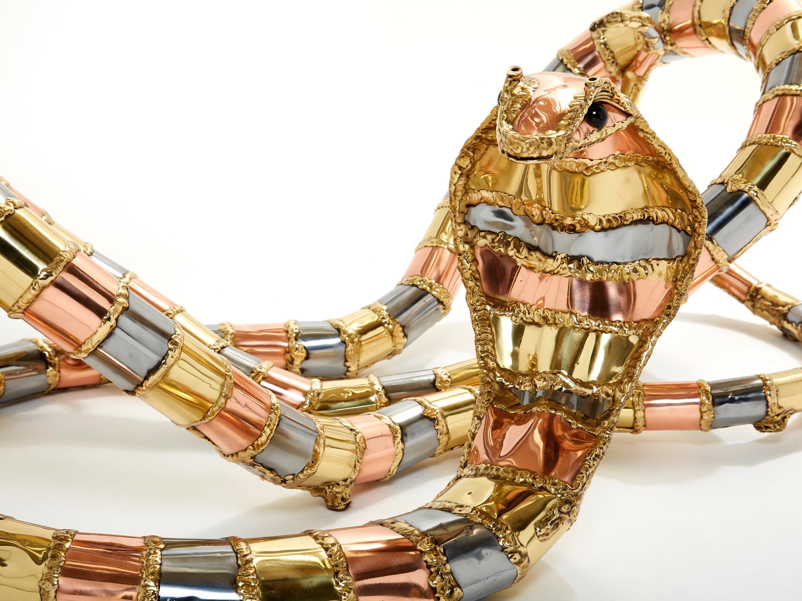 Large Cobra Sculpture Coffee Table by Isabelle Faure, 1970s for sale at ...