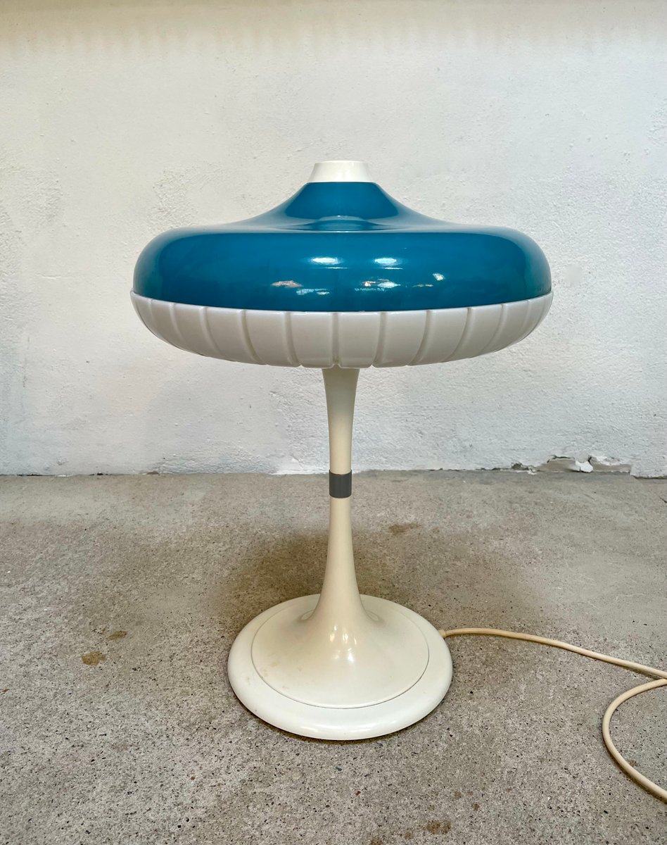 Large Metal and Plastic Siform Table Lamp from Siemens, 1960s for sale ...