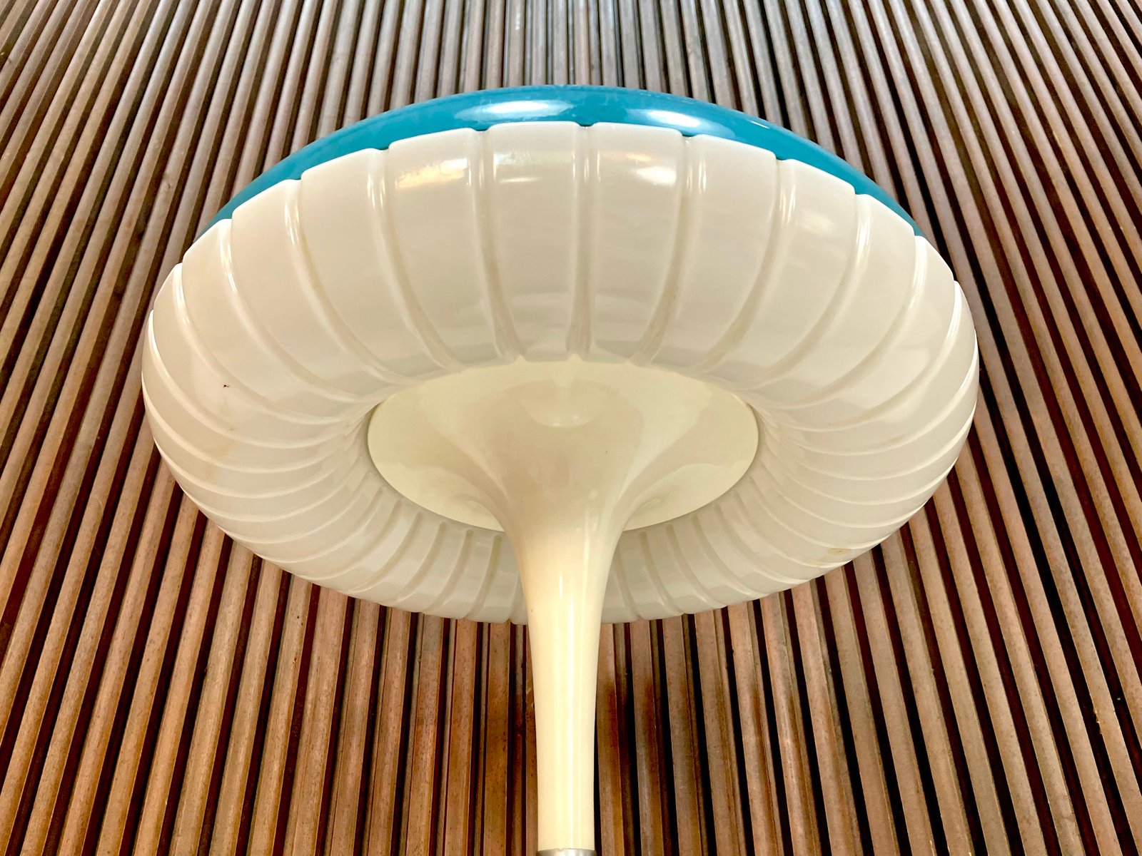 Large Metal and Plastic Siform Table Lamp from Siemens, 1960s for sale ...