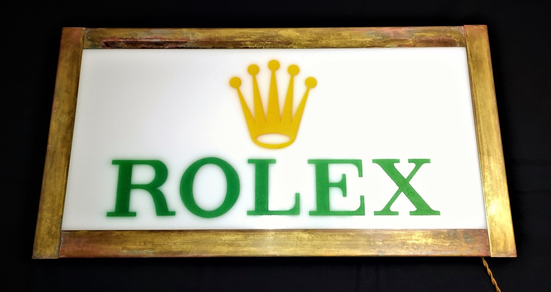 Large Vintage Rolex Dealer Sign in Metal for sale at Pamono