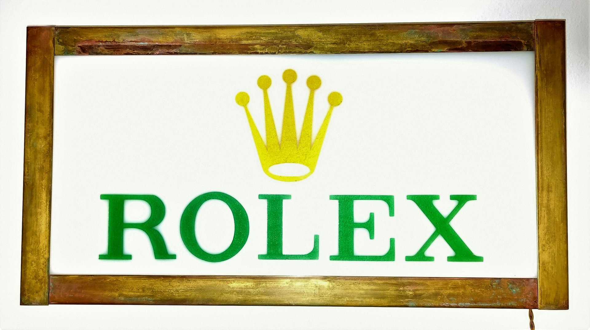 Large Vintage Rolex Dealer Sign in Metal for sale at Pamono