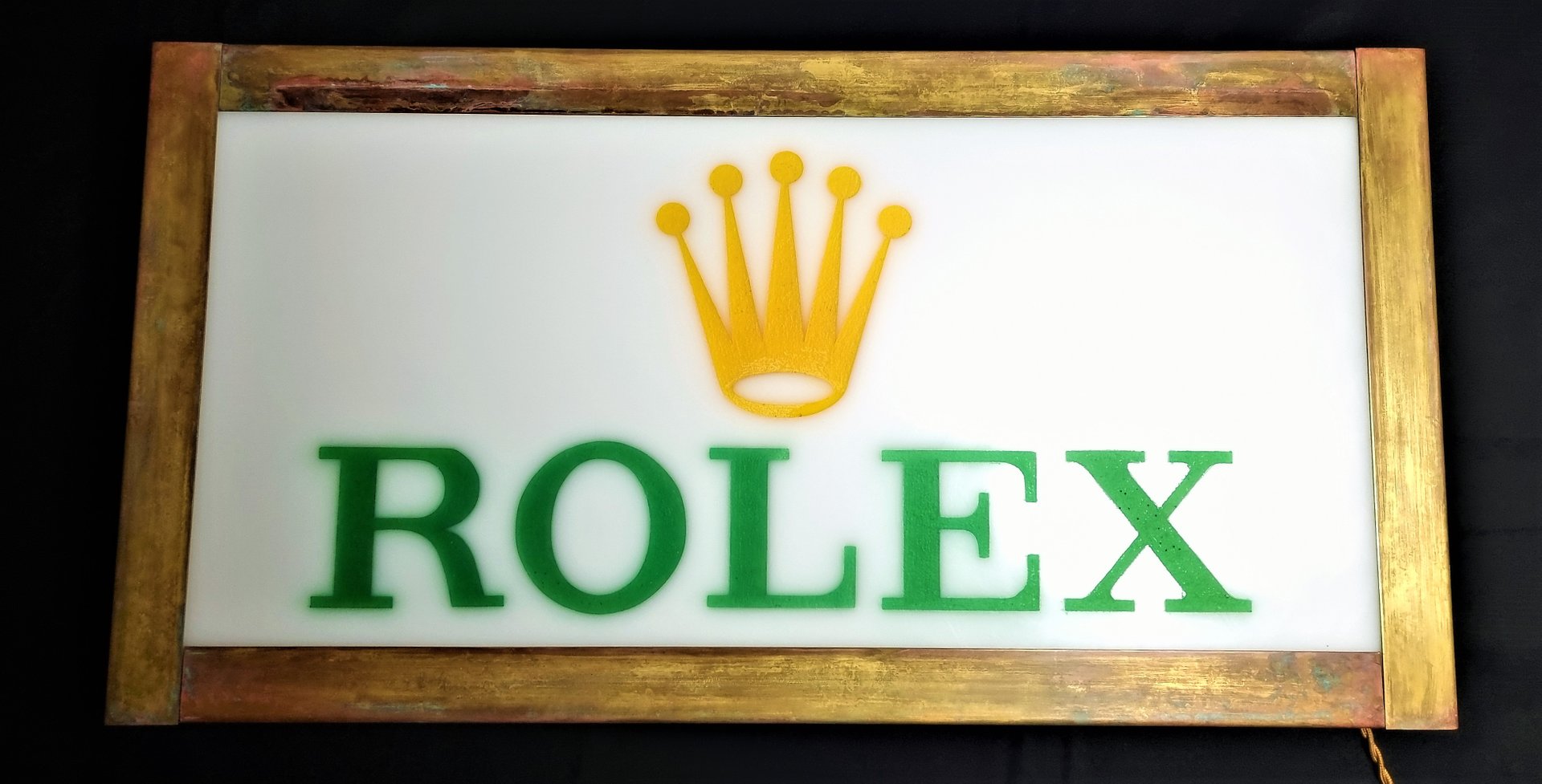 Large Vintage Rolex Dealer Sign in Metal for sale at Pamono