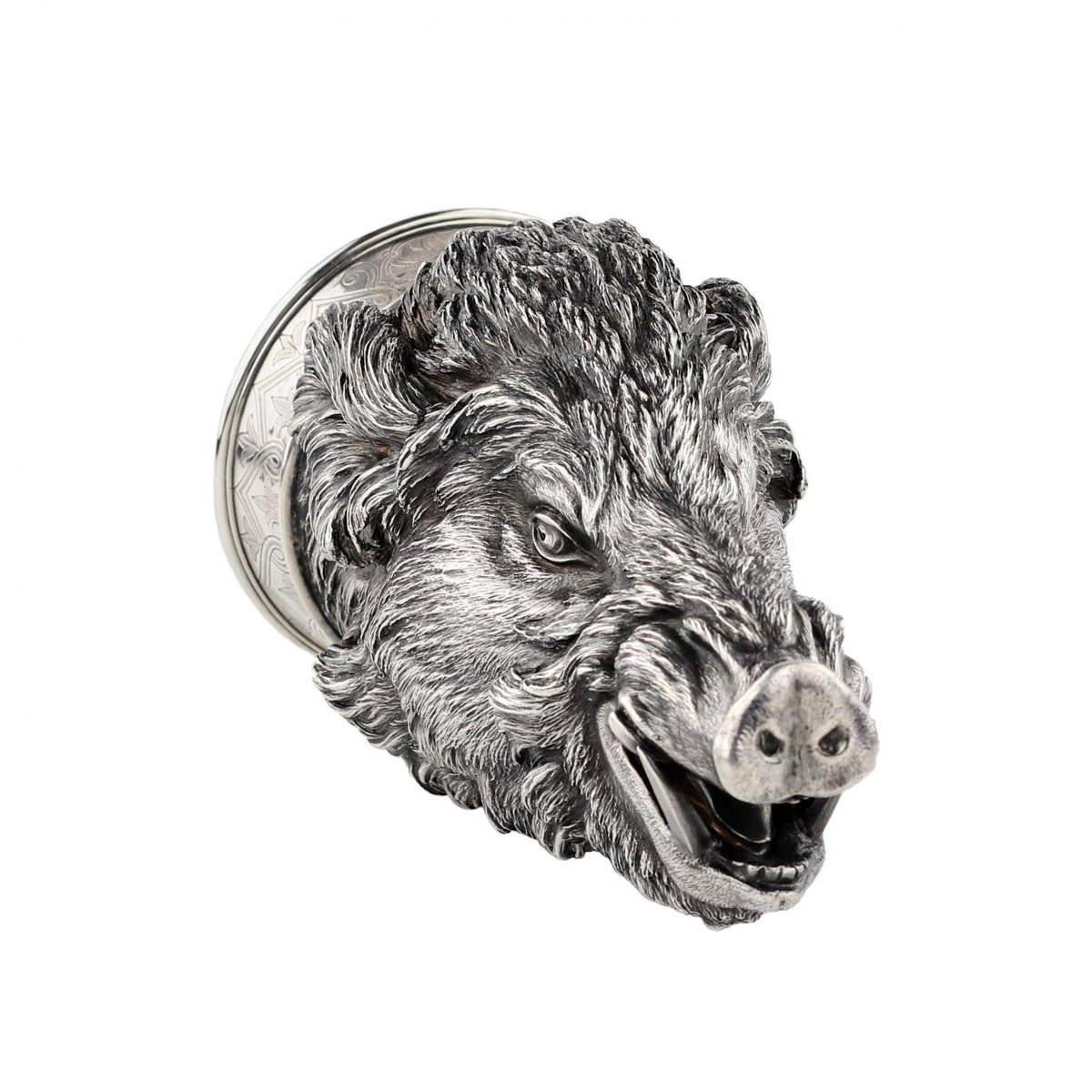 Silberner Hängender Kelch in Wildschweinkopf-Optik bei Pamono kaufen