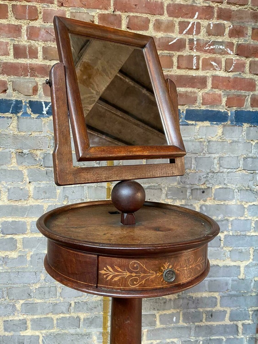 Antique Barber Mirror Stand for sale at Pamono