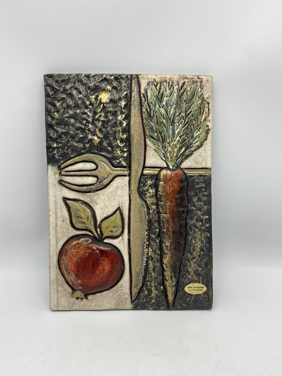 Culinary Wall Decoration from Otto Keramik for sale at Pamono