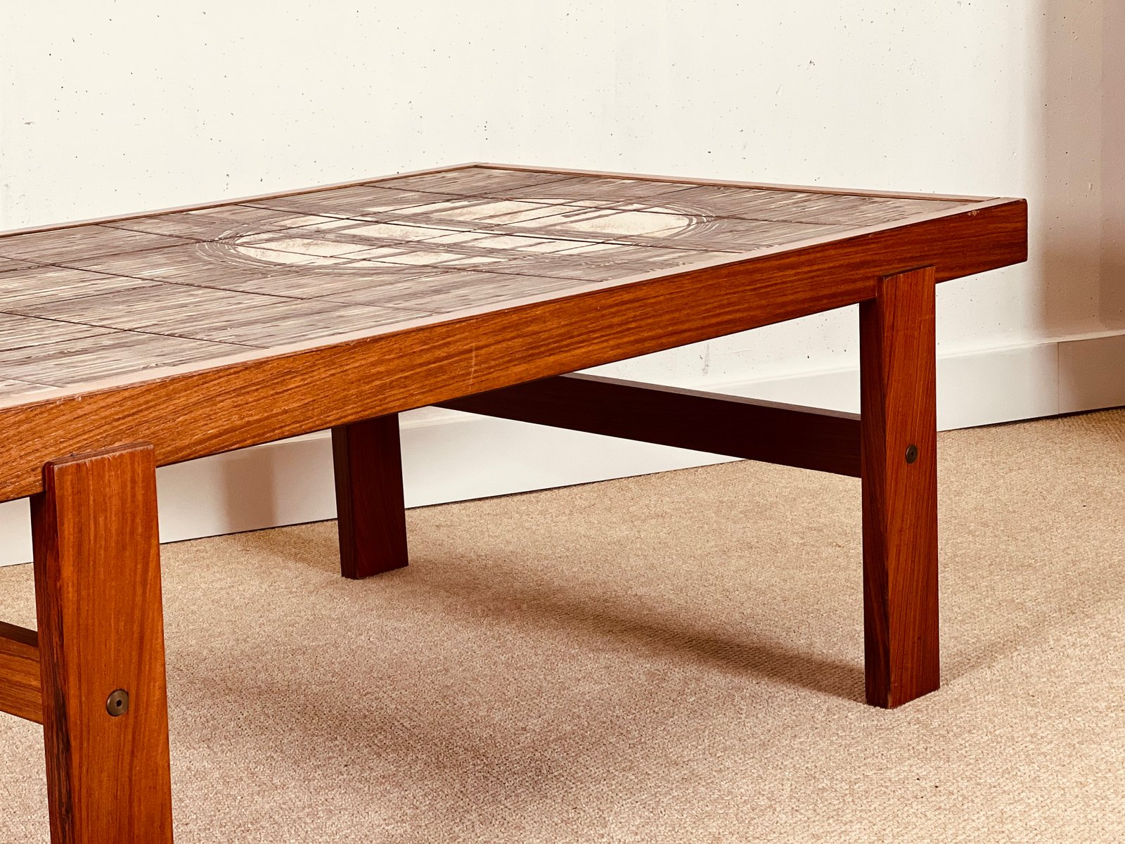 Danish Tiled Coffee Table by Oxart for Trioh for sale at Pamono