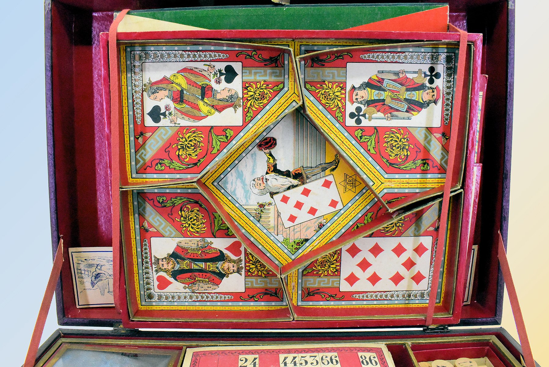 French Game Box, 1950s for sale at Pamono