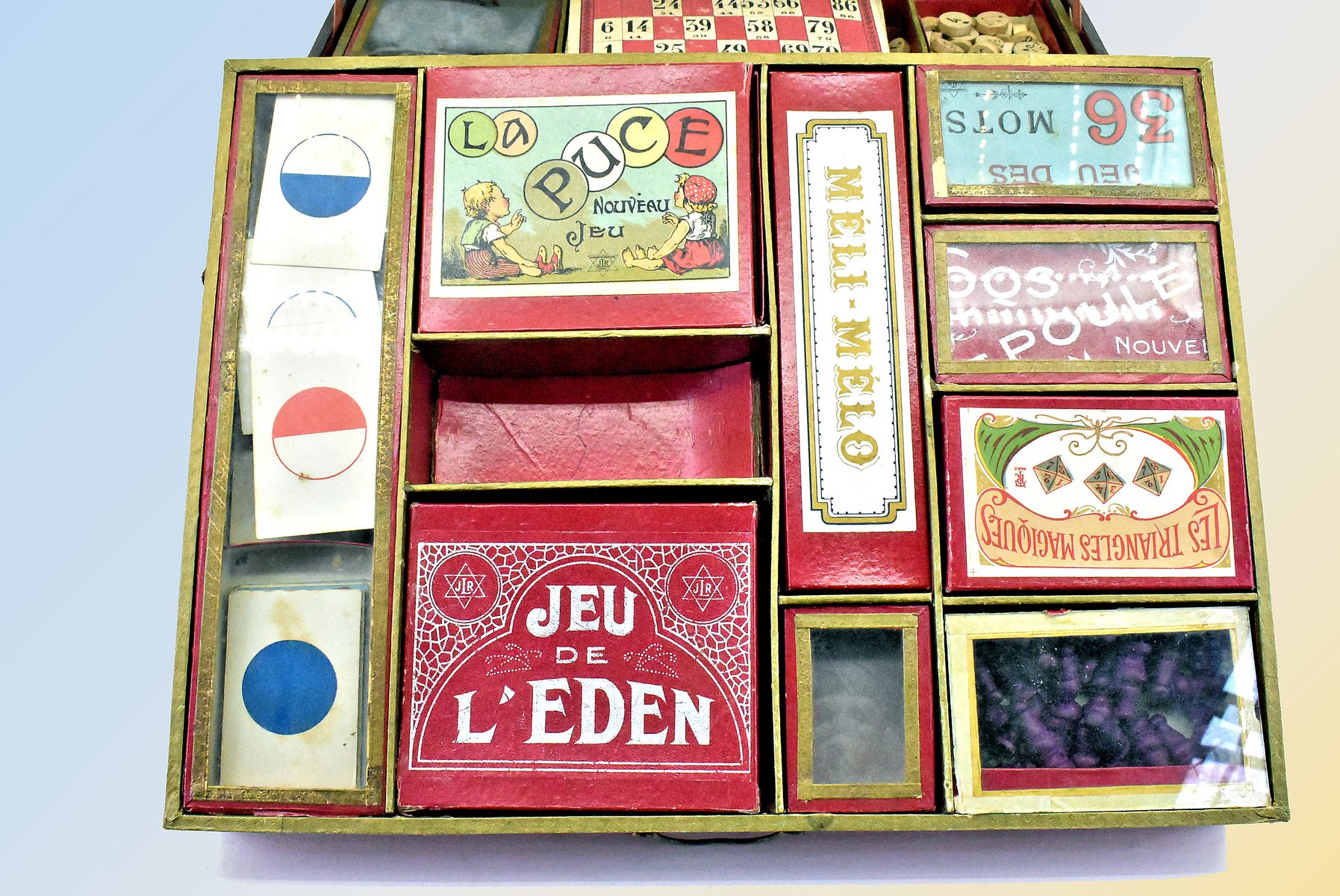 French Game Box, 1950s for sale at Pamono