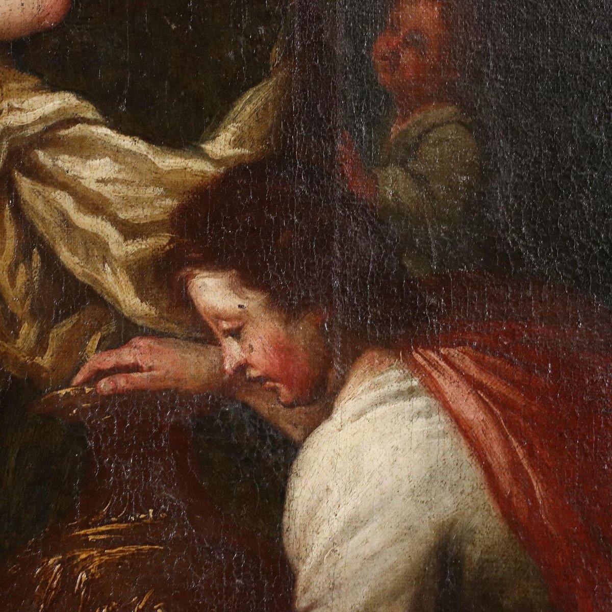 Moses Makes Water Flow from the Rock, 17th-Century, Oil on Canvas ...