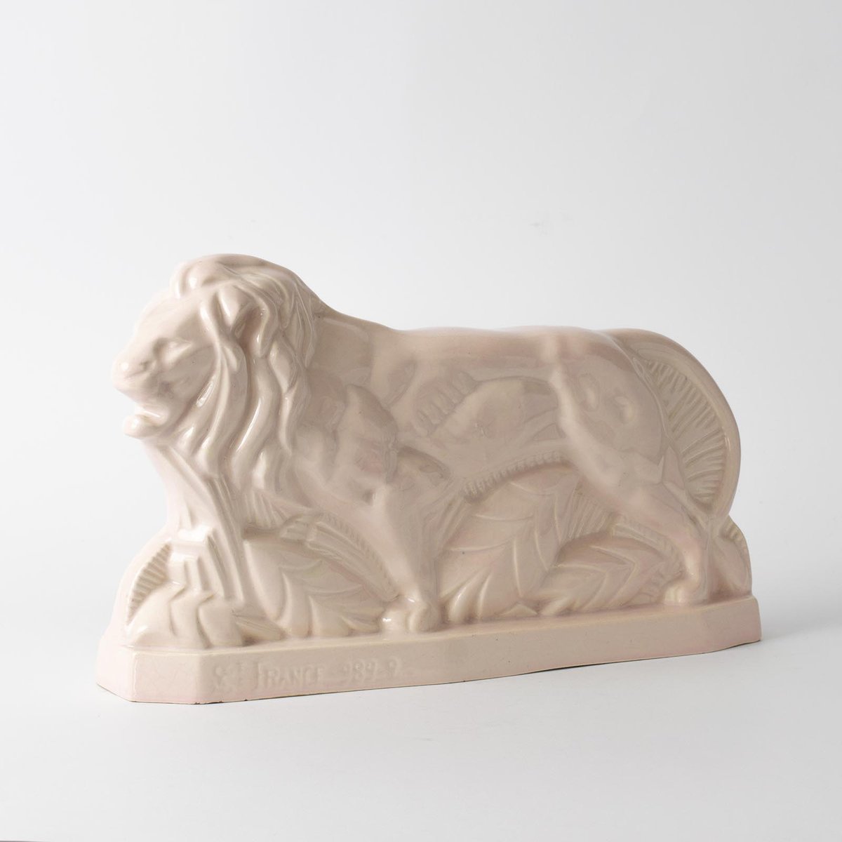 Art Deco Lion From Saint Clement, 1930s for sale at Pamono