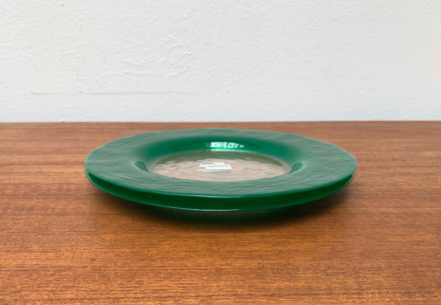 Vintage Postmodern Italian Glass Plates from Diangelo, Set of 2 for ...