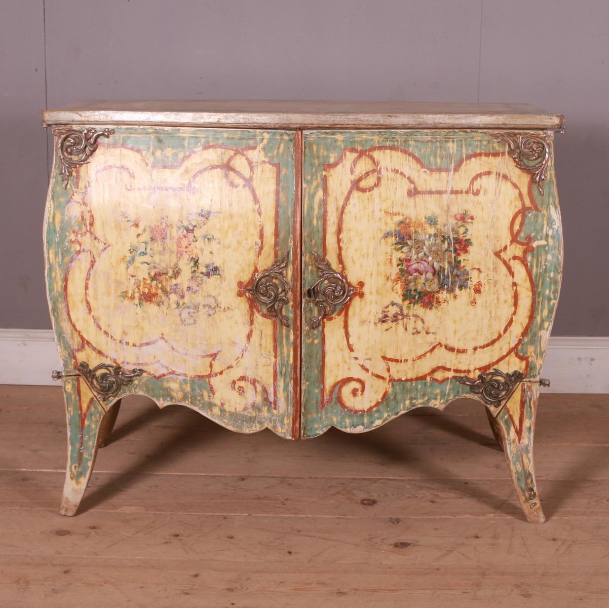 Venetian Serpentine Painted Buffet for sale at Pamono