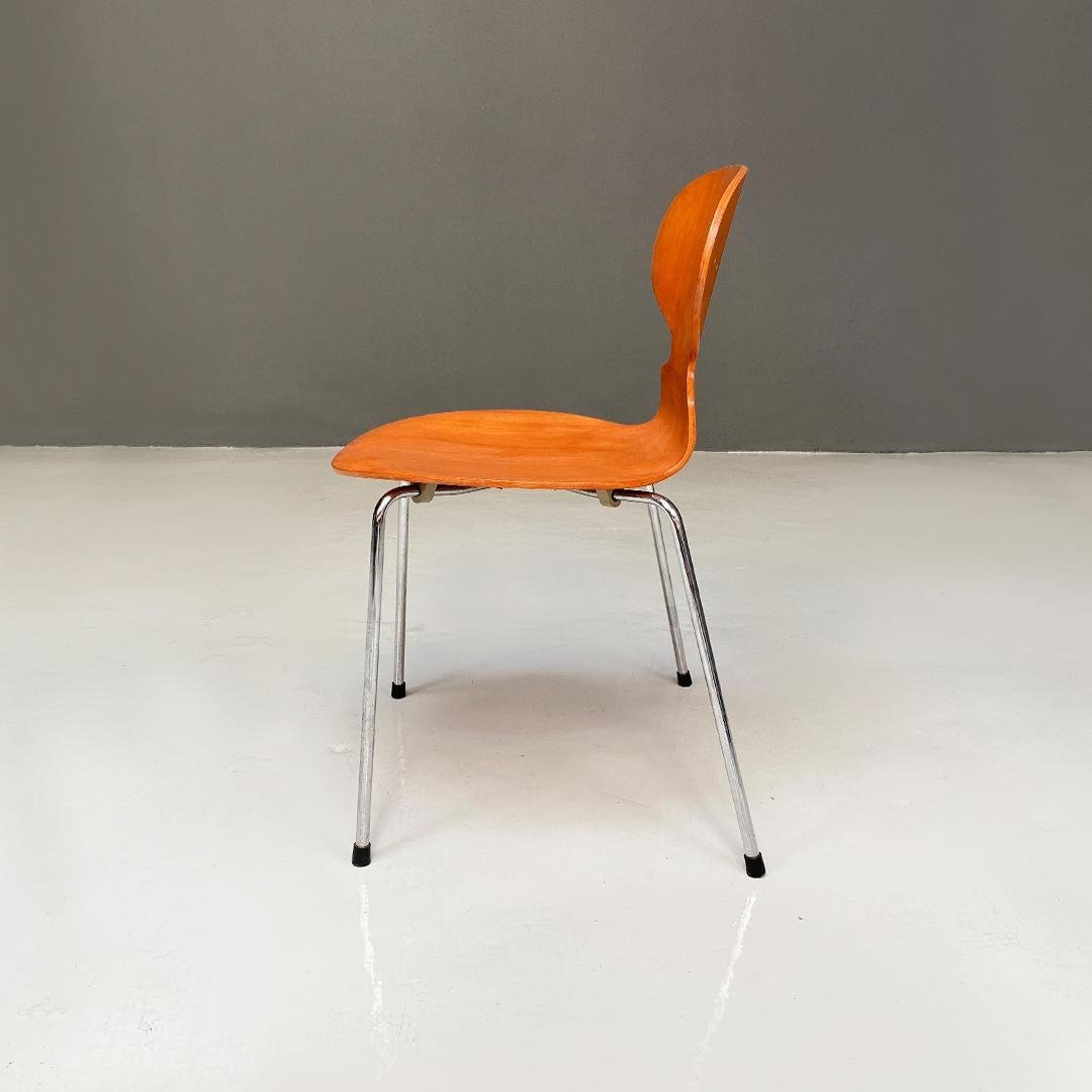 Mid-Century Curved Wood and Legs Ant Chair by Fritz Hansen, 1970s for ...
