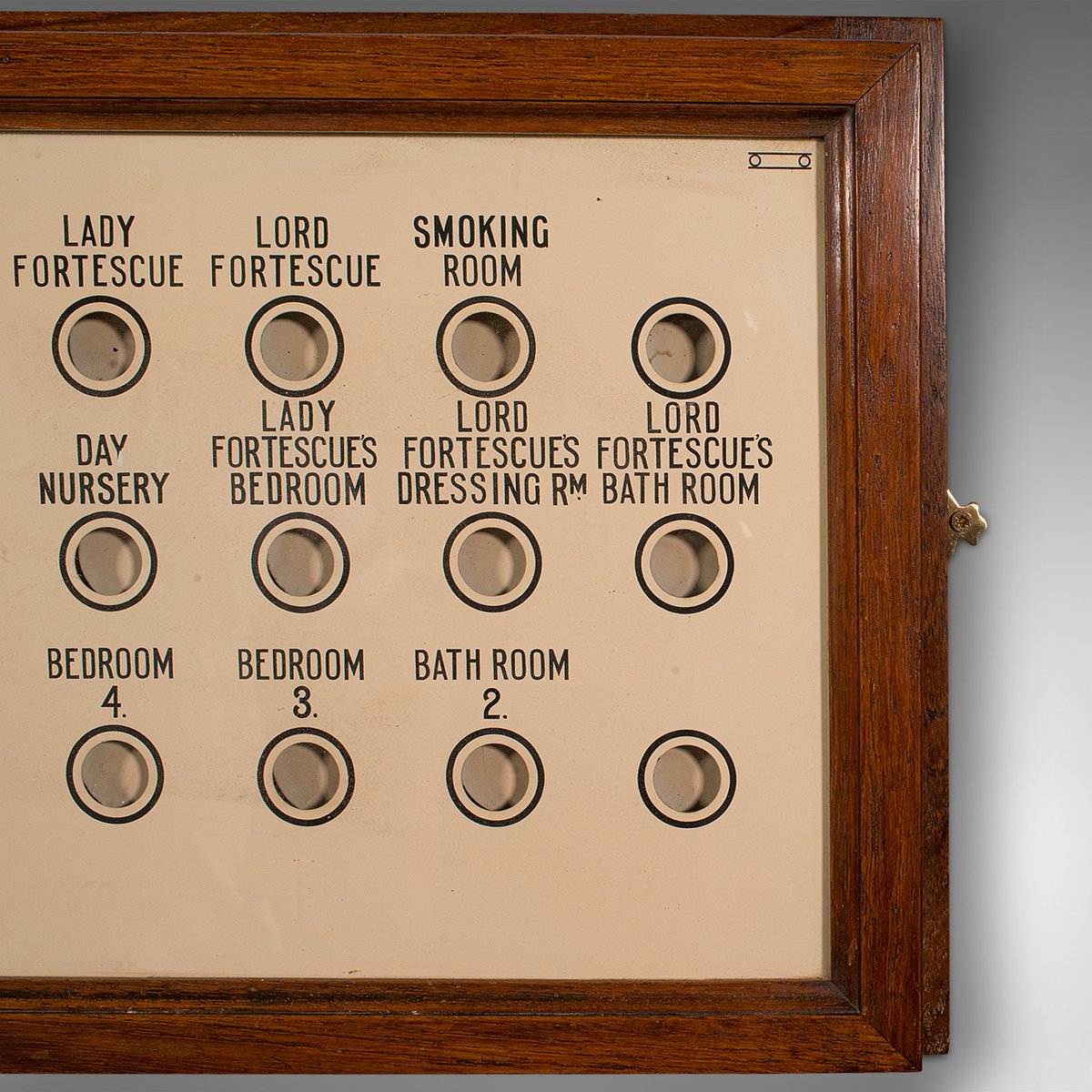 Große antike viktorianische Landhaus Butlers Bell Board, England bei ...