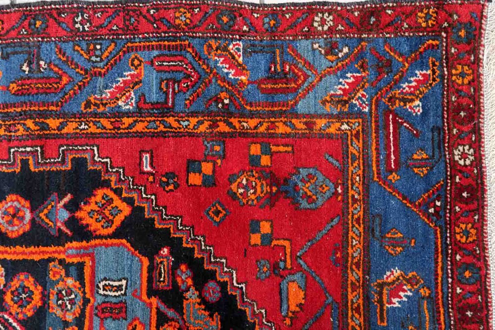 Vintage Middle Eastern Handmade Hamadan Rug, 1950s for sale at Pamono