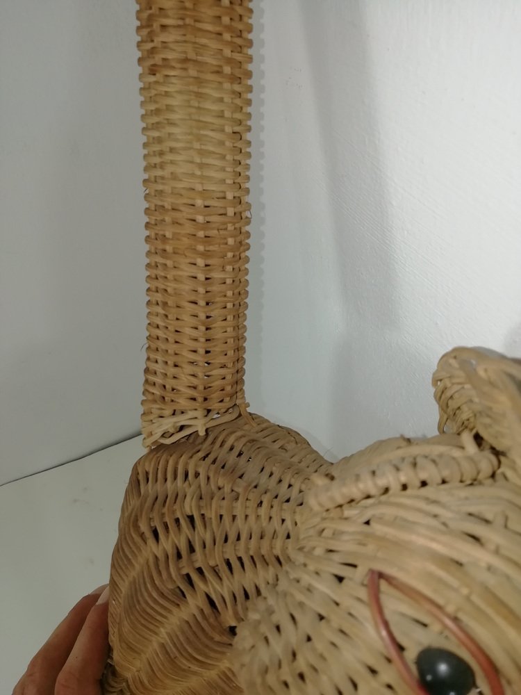 Vintage Wicker Hanging Monkey, 1960s for sale at Pamono