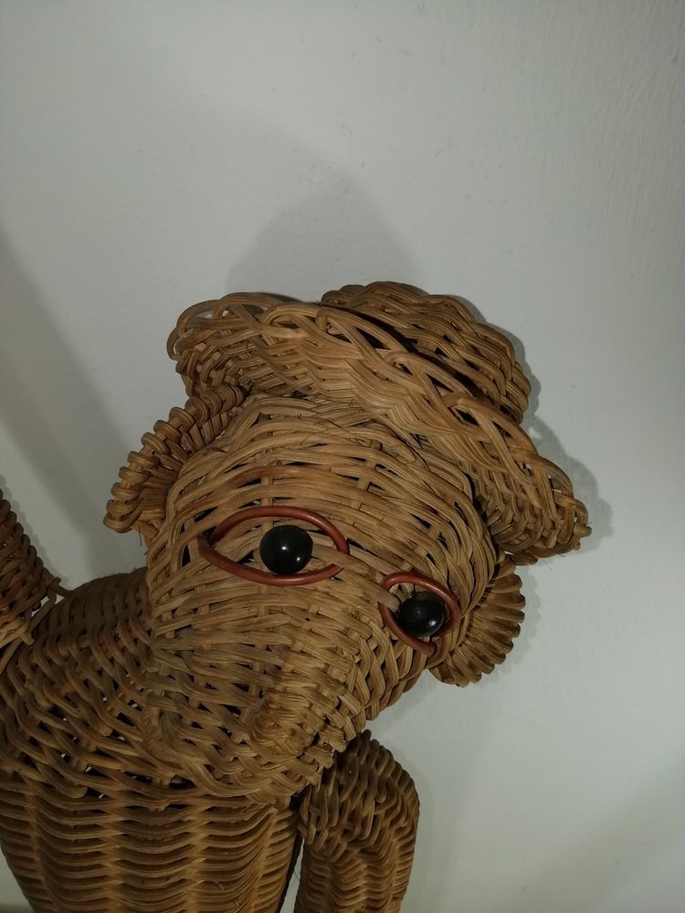 Vintage Wicker Hanging Monkey, 1960s for sale at Pamono