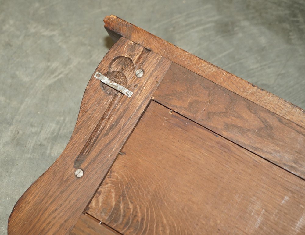 Antique Dutch Heavily Carved Oak Wall Rack for sale at Pamono