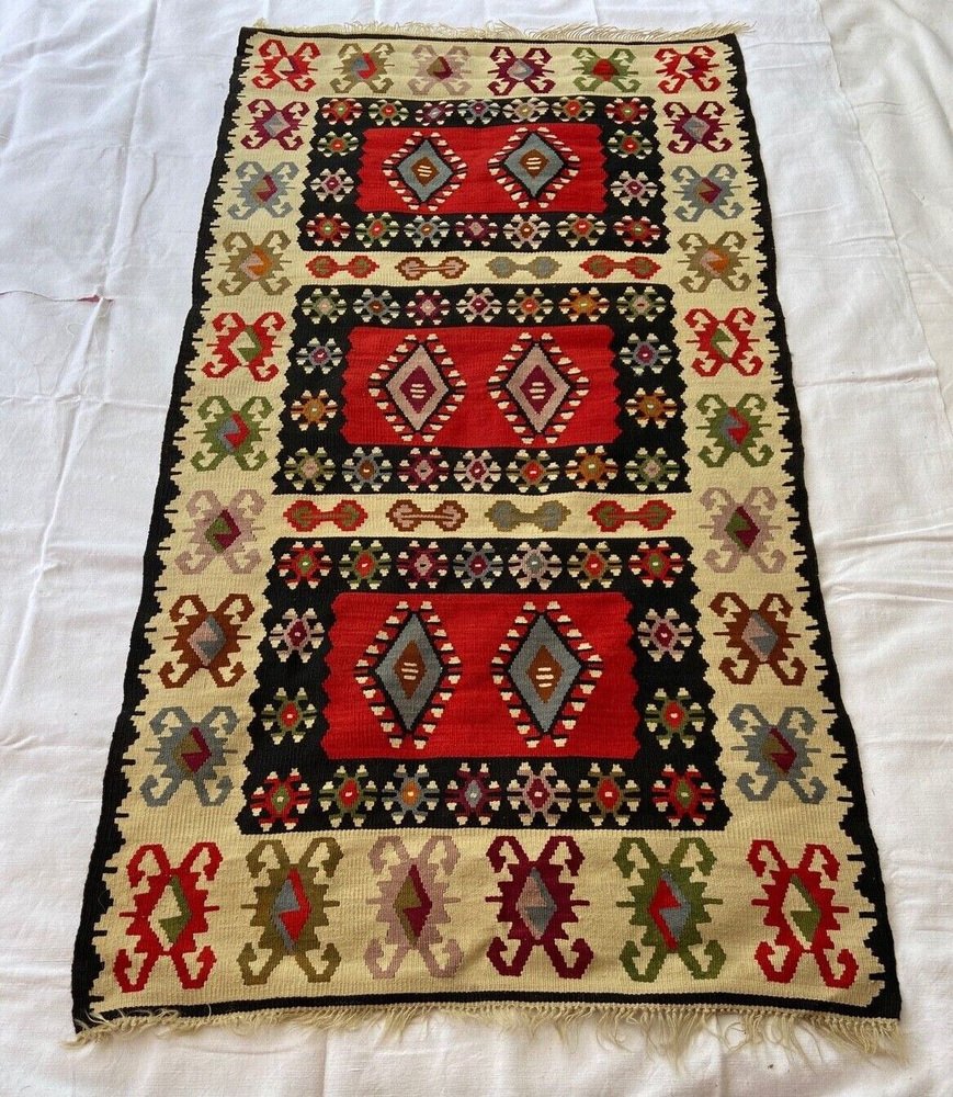 Handmade Middle Eastern Rug for sale at Pamono