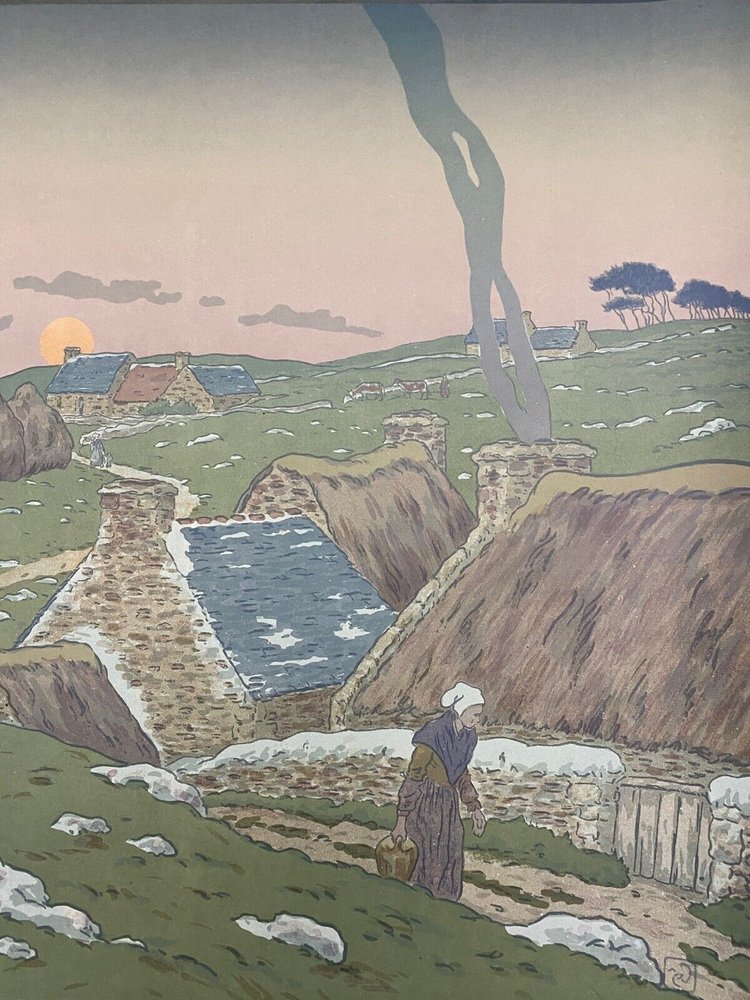 Henri Rivière, The Moonrise: Plate 10 of 16 from Nature Series, 1898 ...