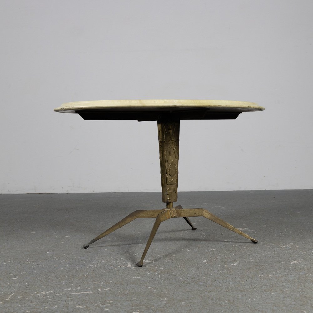 Brass Base E Table for sale at Pamono