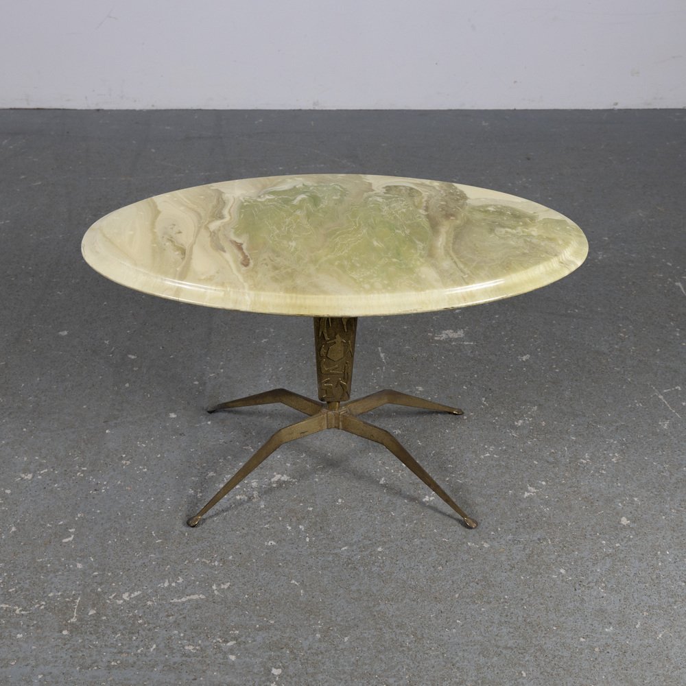 Brass Base E Table for sale at Pamono